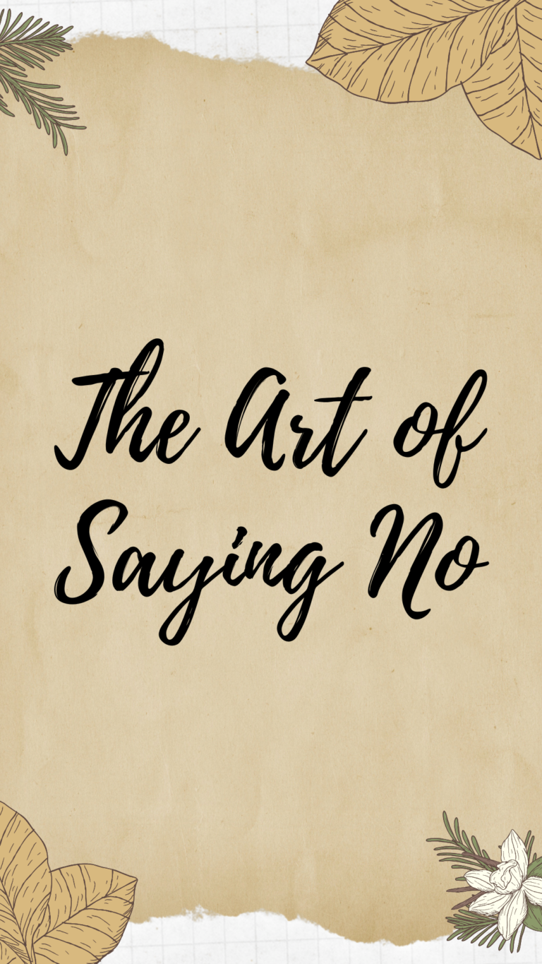 The Art of Saying No – TheQuotes.Net